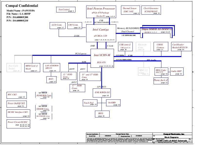 Schematic boardview Acer Aspire 5334, 5734, 5734Z & eMachines E527, E727