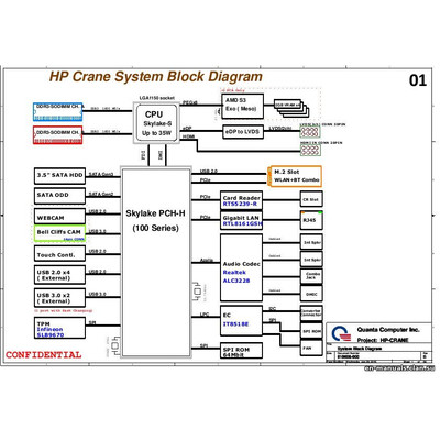 Schematic boardview HP Pavilion 23-q / HP TouchSmart 27-n series AiO