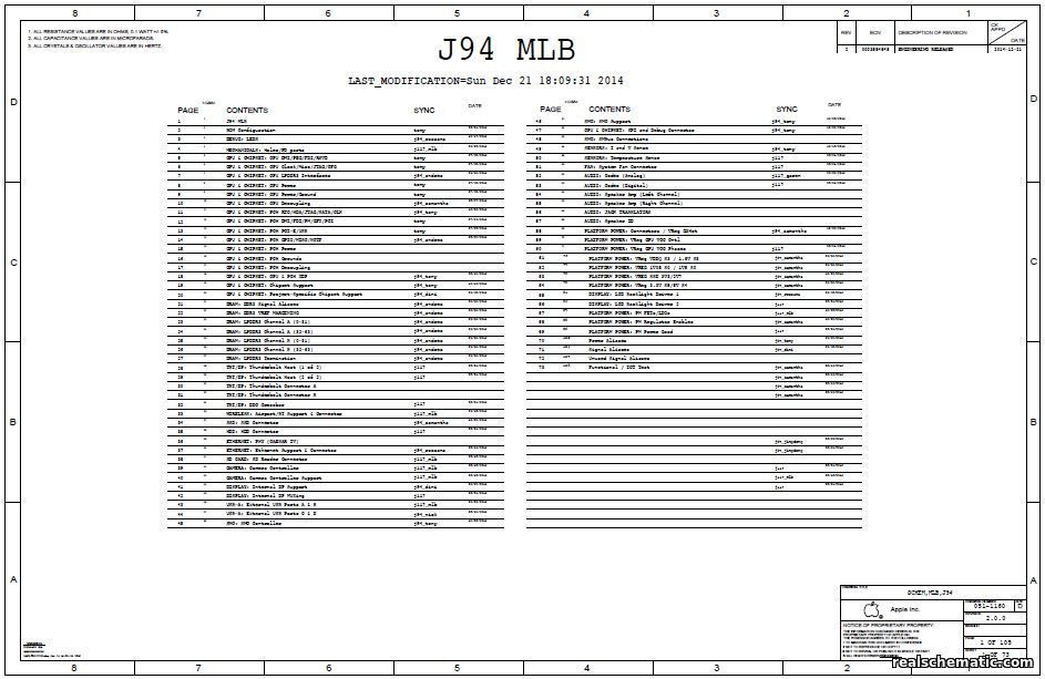 Schematic boardview Apple iMac 21.5'' A1418 Late 2015