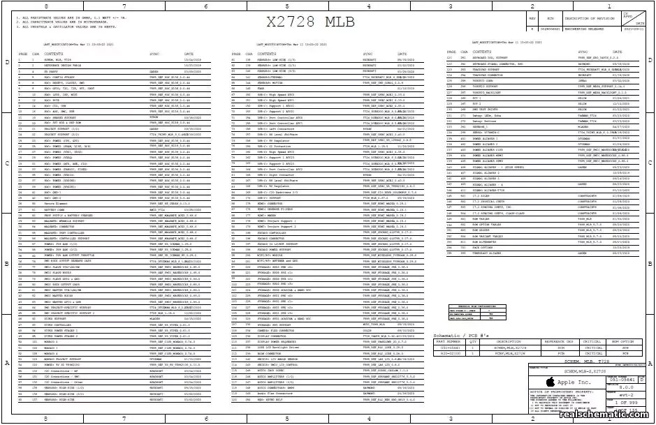 Schematic boardview Apple MacBook Pro 16 A2485