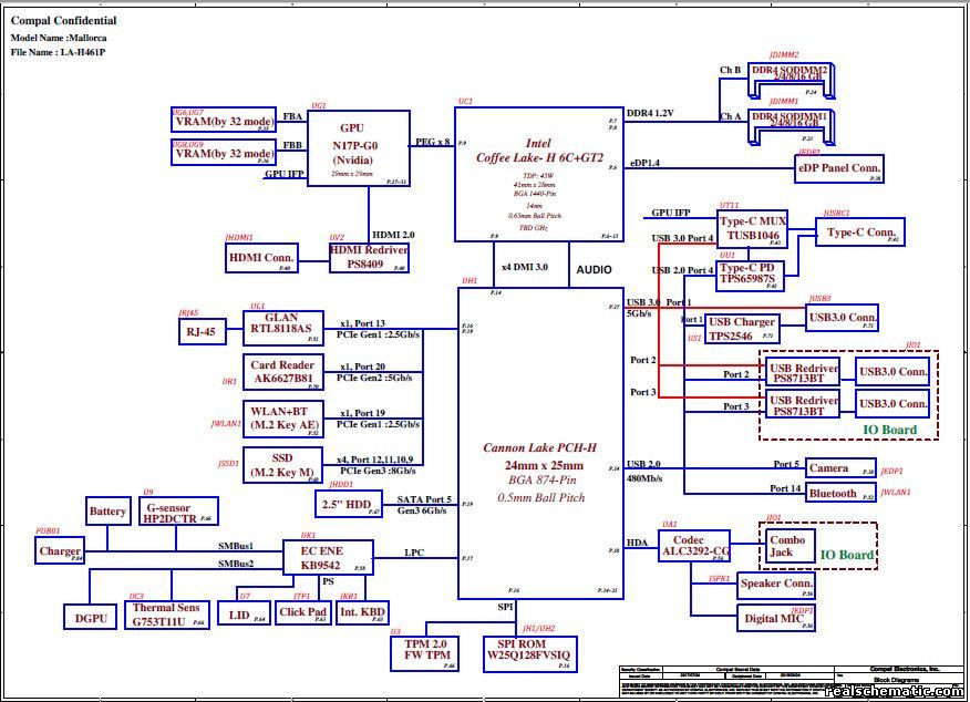 Schematic Boardview Hp Pavilion Gaming 15 Dk Series Pcb La H461p