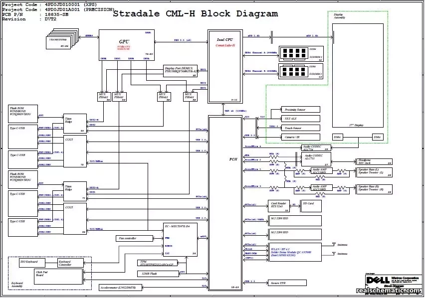 Schematic boardview Dell XPS 9700 Precision 5750