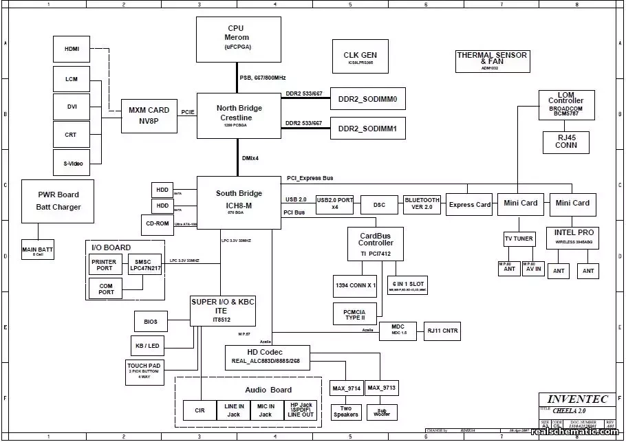 Schematic boardview Acer Aspire 9920 9920G series