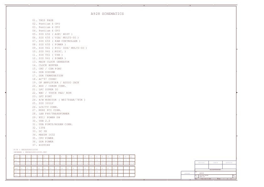 Schematic boardview Elitegroup DeskNote i-Buddie A928