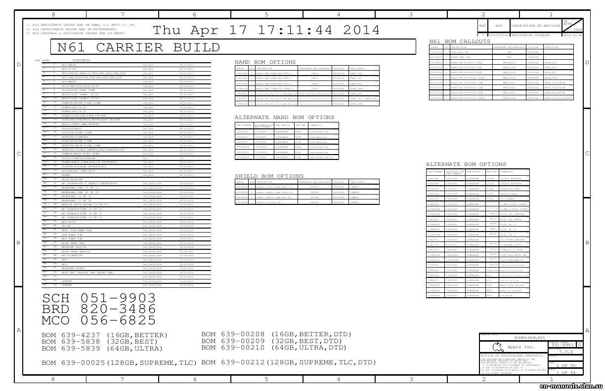 Schematic boardview Apple iPhone 6 Plus