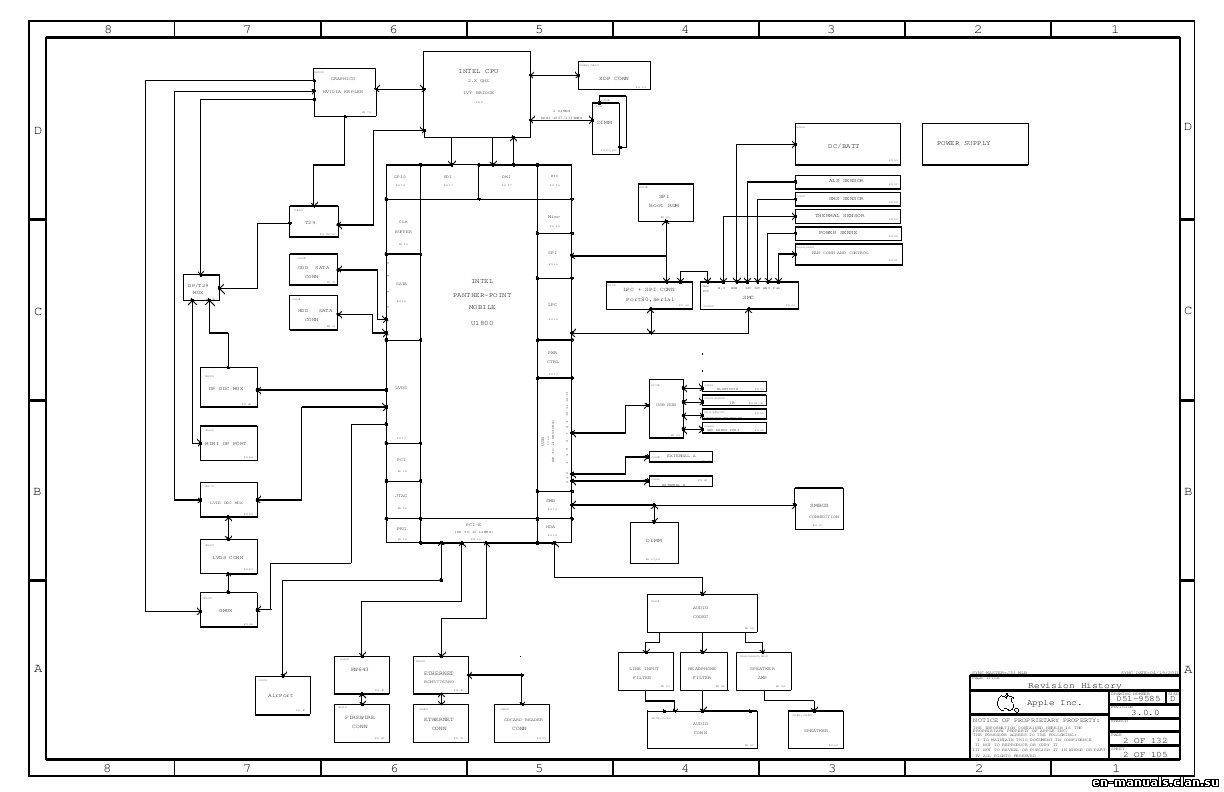 Schematic boardview Apple MacBook Pro A1286 PCB: 820-3330-B