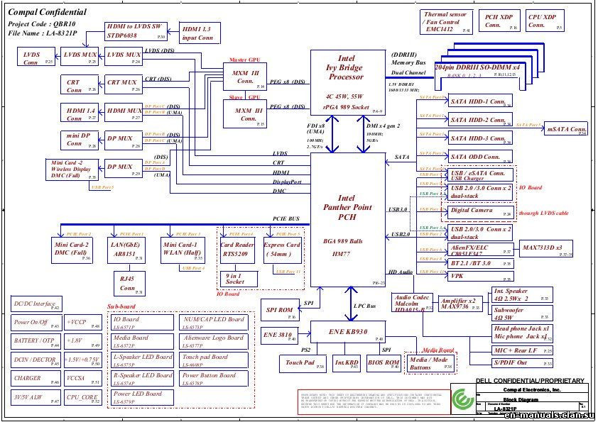 Schematic boardview Dell Alienware M18x